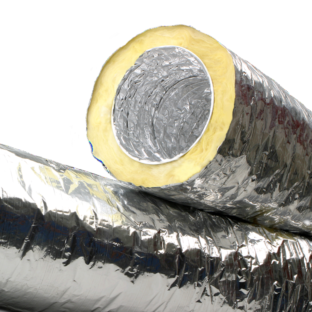 Duto Flexível Sonodec de Alumínio 4" - 100mm x 1 metro - Com Isolamento ...