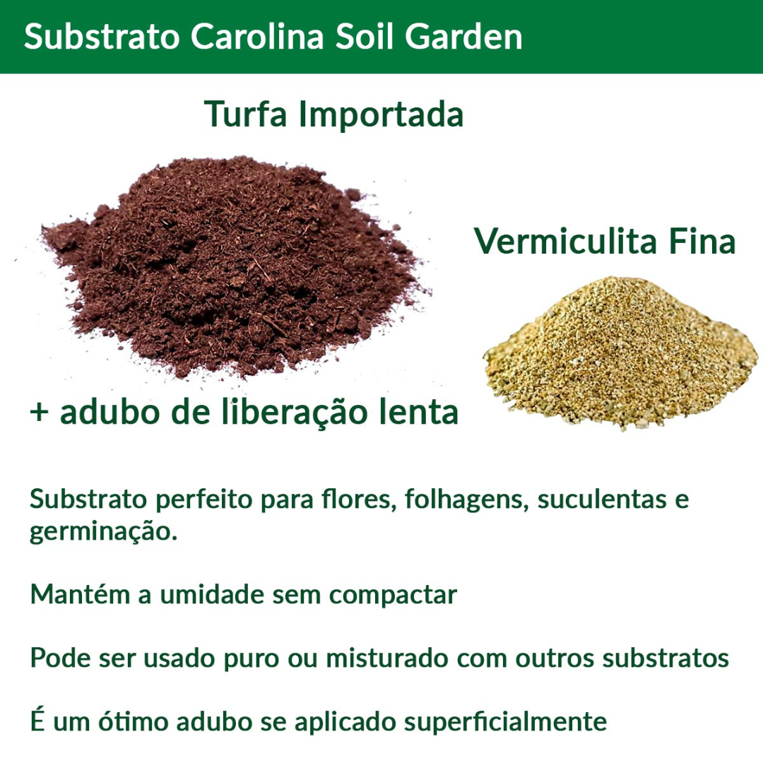 Substrato Carolina Soil Garden EC 1,0 - 1,5kg - Pronto Para Usar ...